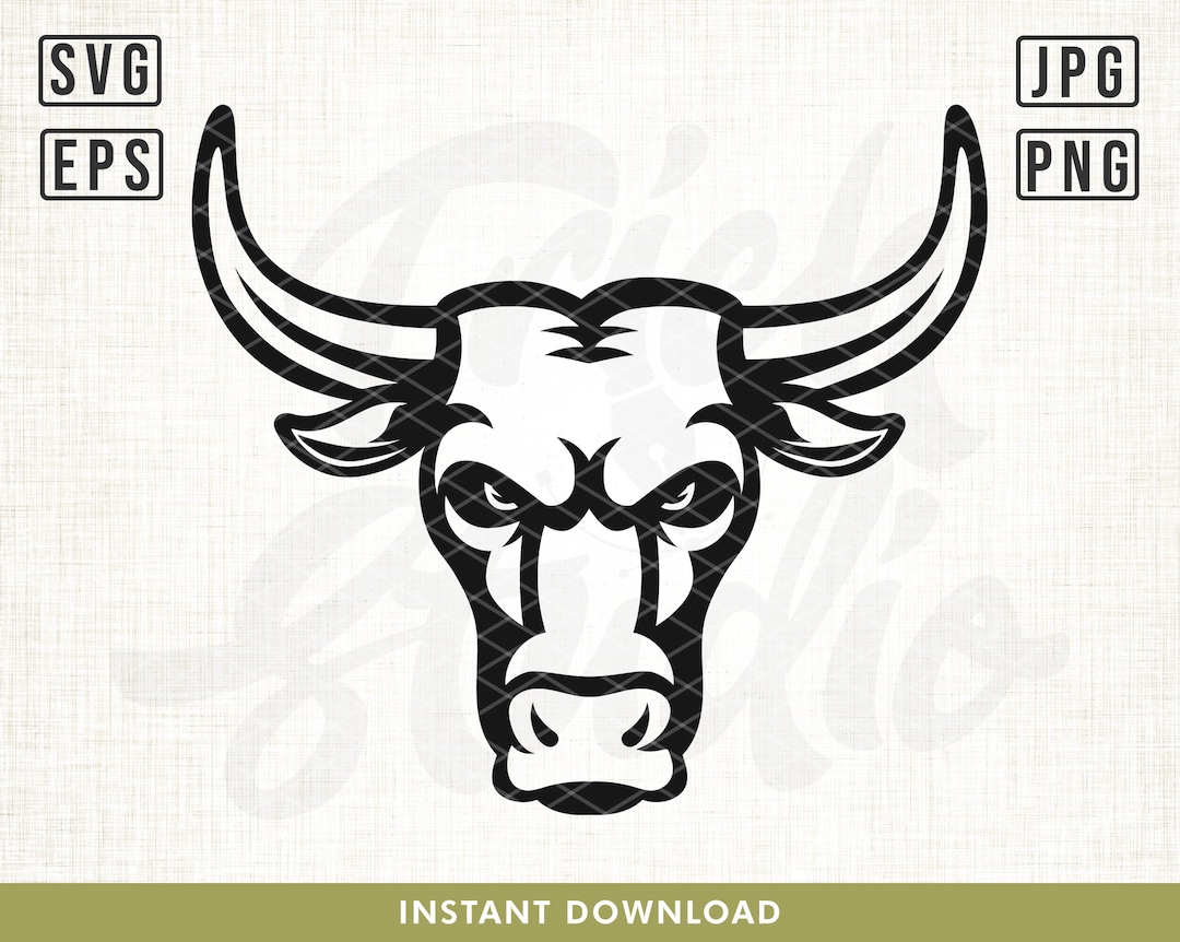 Bull Svg Mascot Bull Svg Bull Sports Team Svg Team Shirt - Etsy