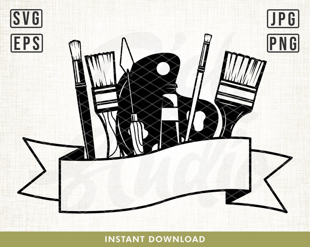 USA Painting Tools Svg, Painter Tools Svg, Paint Brush Svg, Paint Tools ...