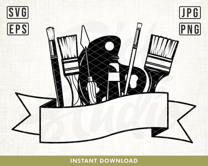 USA Painting Tools Svg Painter Tools Svg Paint Brush Svg - Etsy