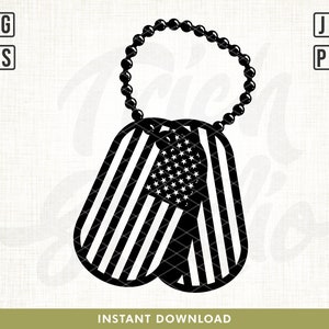 US Army Dog Tags Svg Military Dog Tags Svg US Army Svg - Etsy