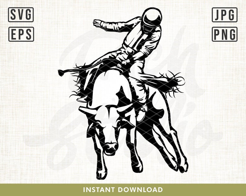 Bull Rider Svg, Rodeo Svg, Cowboy Svg, Western Svg, Country Farm, Bull ...