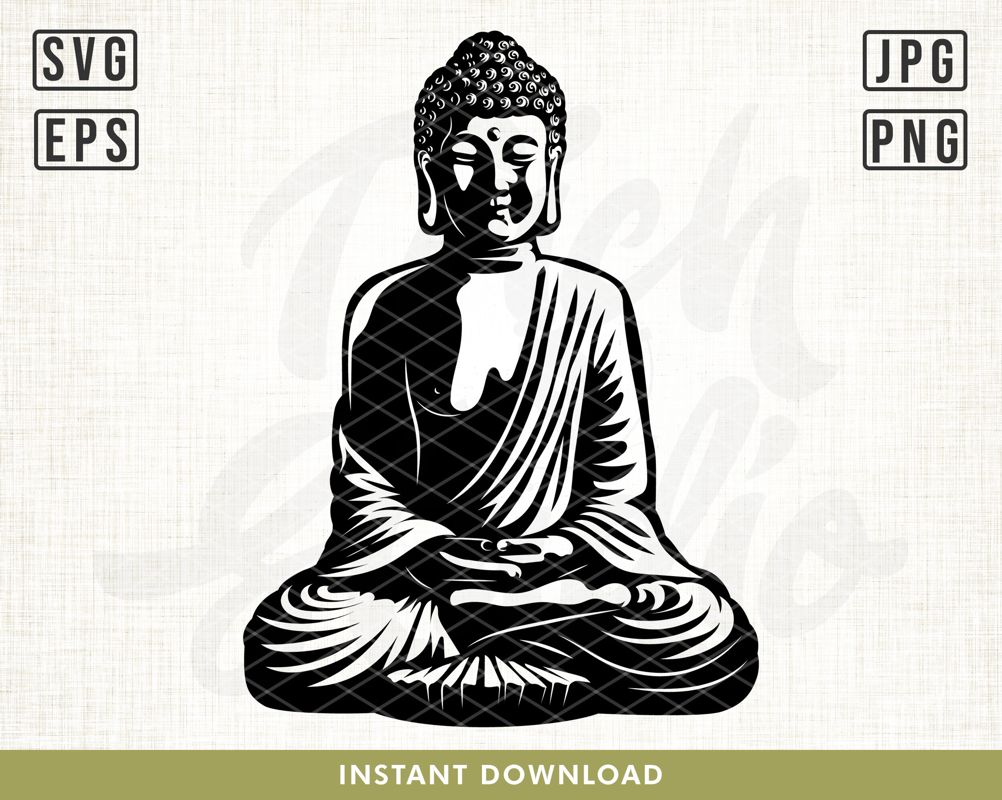 Buddah svg, Estatua de Buda svg, Espiritual svg, Yoga svg, namaste svg ...