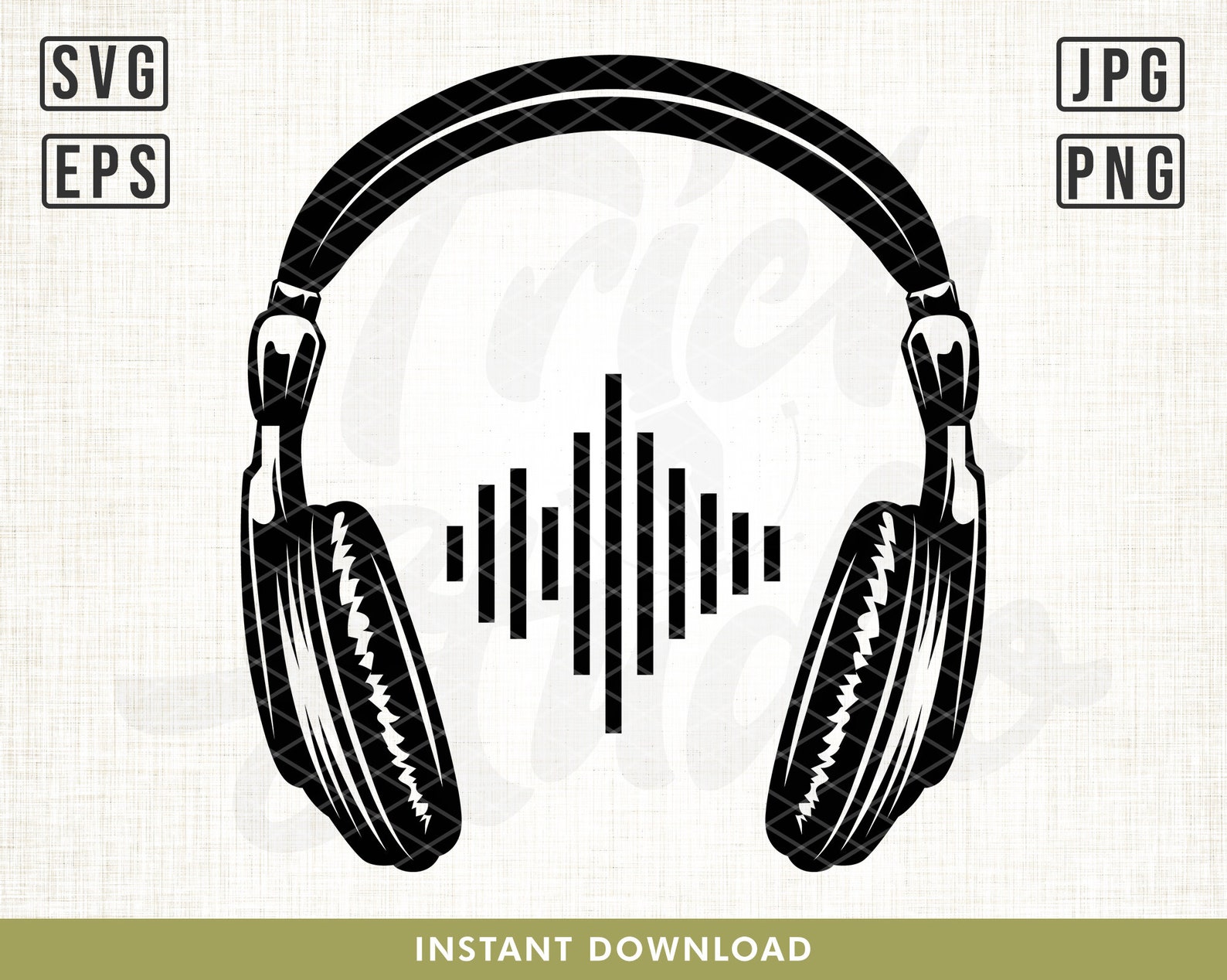 Headphones Svg Files, Music Svg, Music Headphones Svg, Music Beat Svg ...