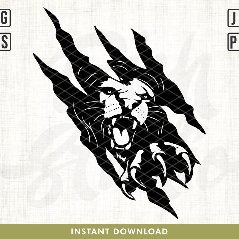 Lion Claw Svg - Etsy