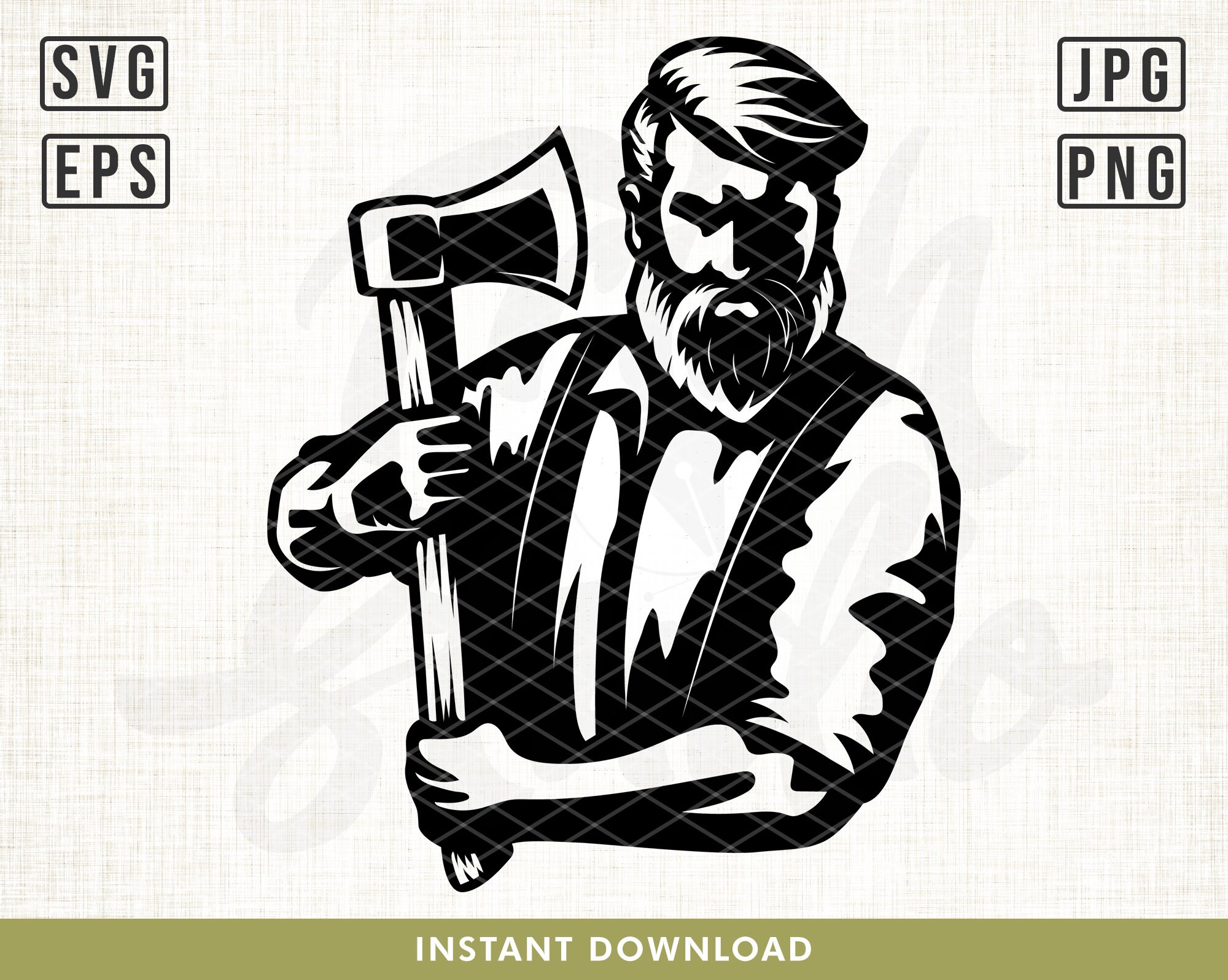 Lumberjack Svg File, Lumberjack Design Svg, Lumberjack Clipart ...