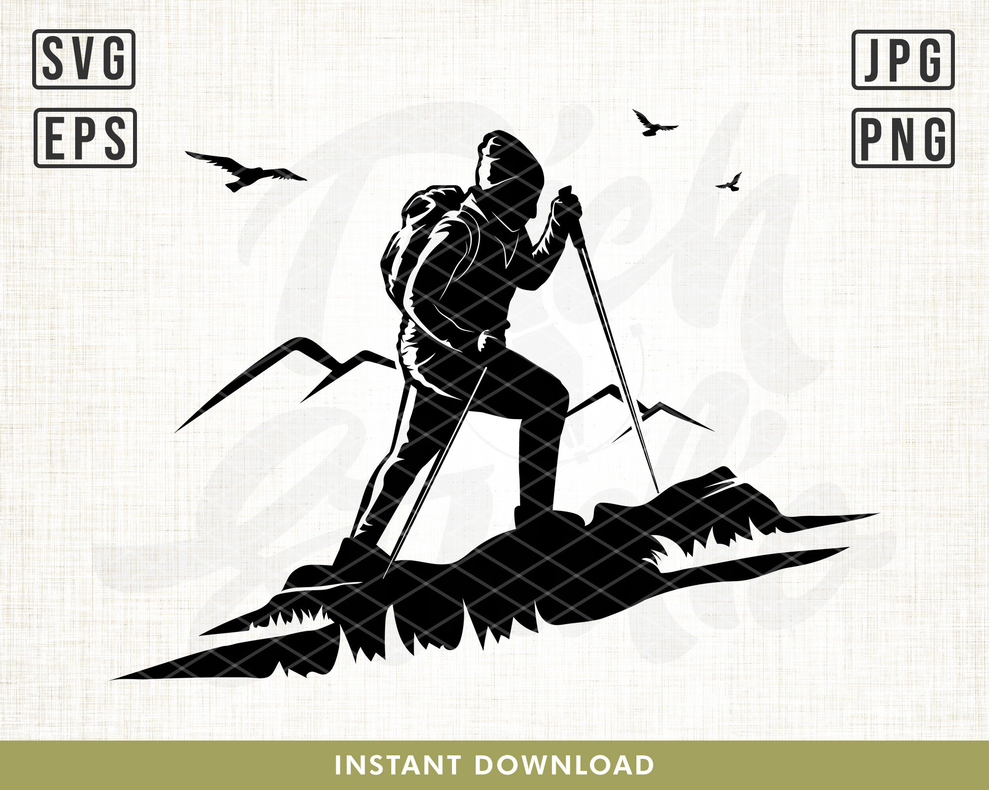 Hiking Svg Hike Svg File Male Hiker Svg Forest Hiking - Etsy