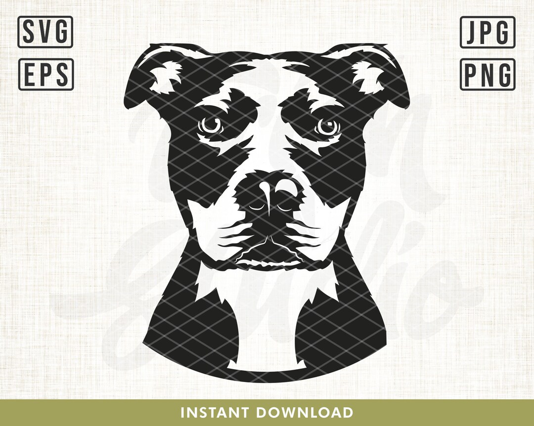 American Pit Bull Svg File, American Pitbull Svg, Pitbull Terrier ...