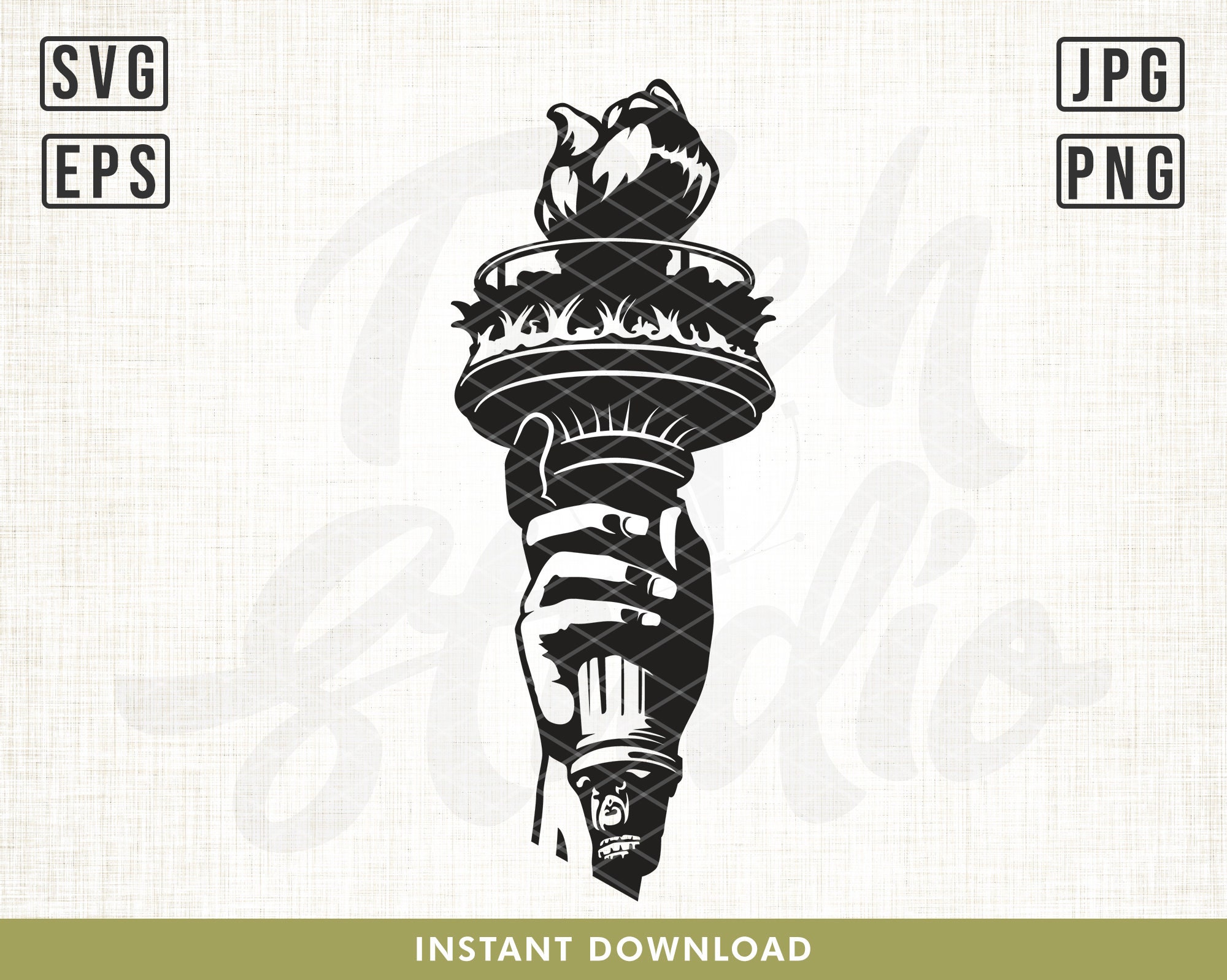 Torch svg Statue of Liberty SVG New York City Clipart | Etsy