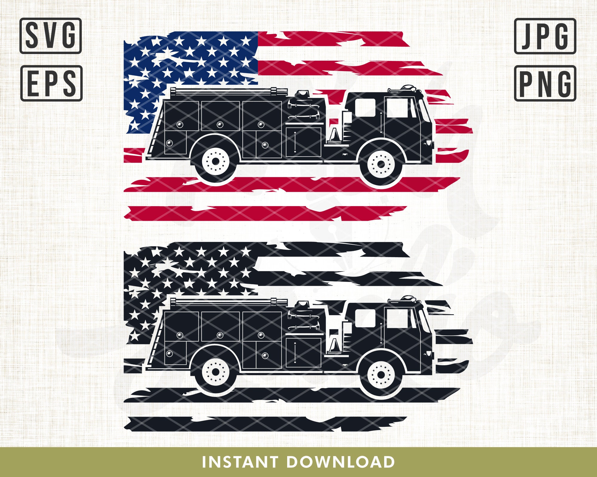 US Fire Truck Svg Fire Truck Clipart Fireman Truck Svg Fire - Etsy