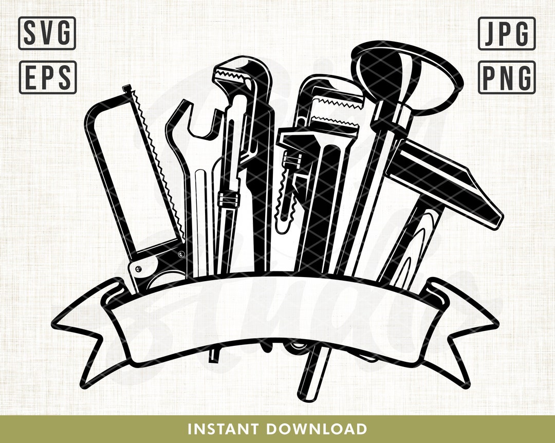 Plumber Tools Svg, Plumbing Tools Svg, Tools Svg, Repairman Svg ...