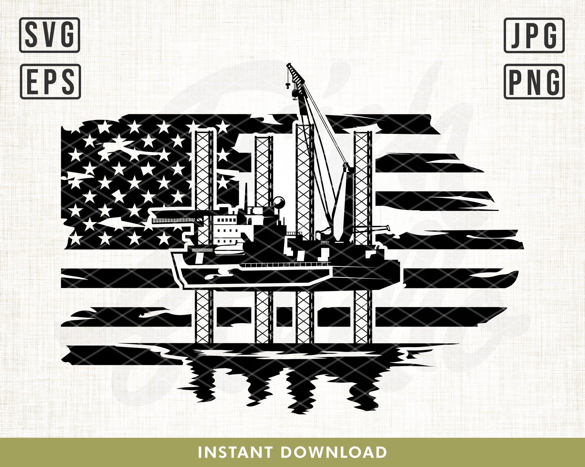 USA Oil Rig Svg, Offshore Svg, Oil Derrick Svg, Oil Field Svg, Oil Pump ...