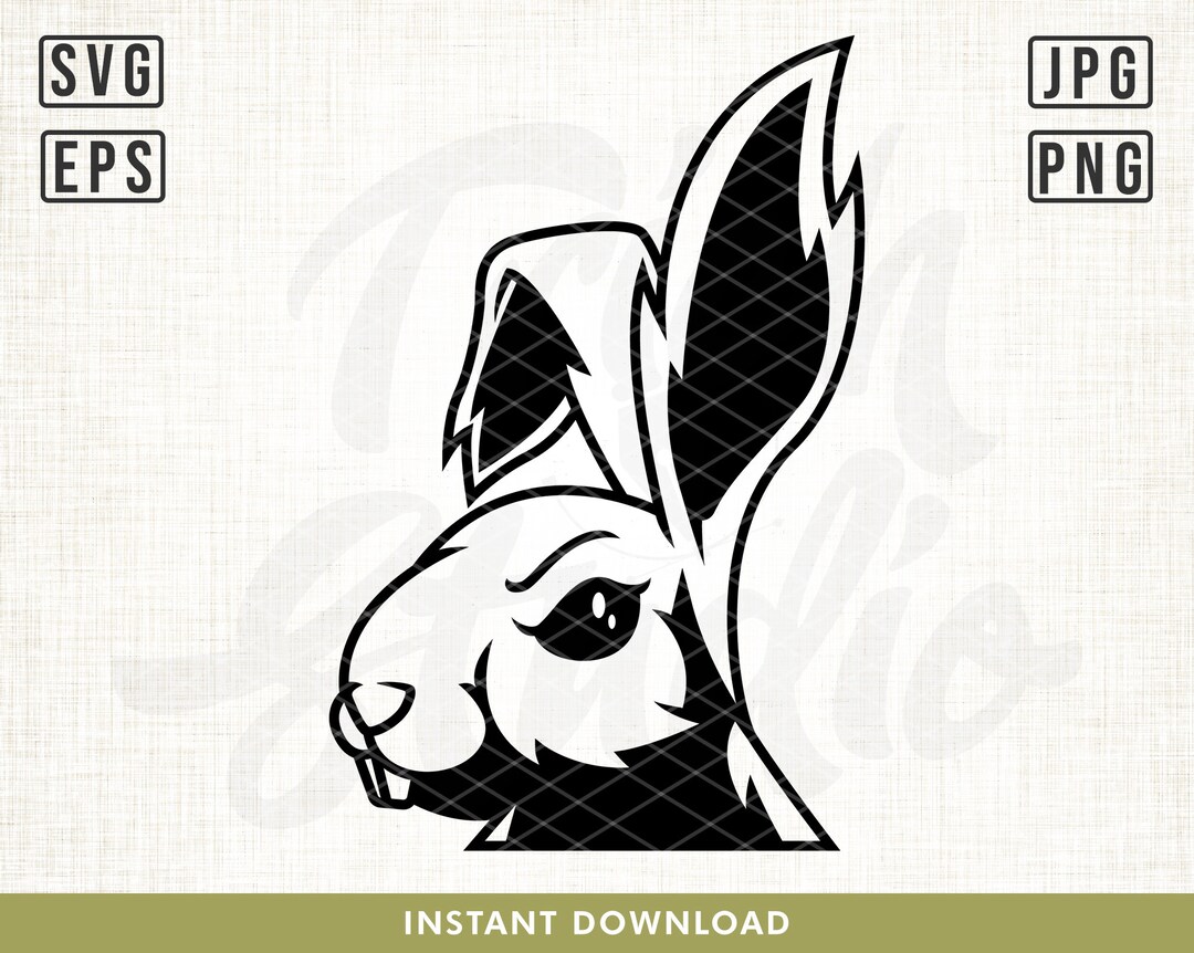 Rabbit Svg, Mascot Rabbit Svg, Rabbit Sports Svg, Team Svg, Brand Svg ...