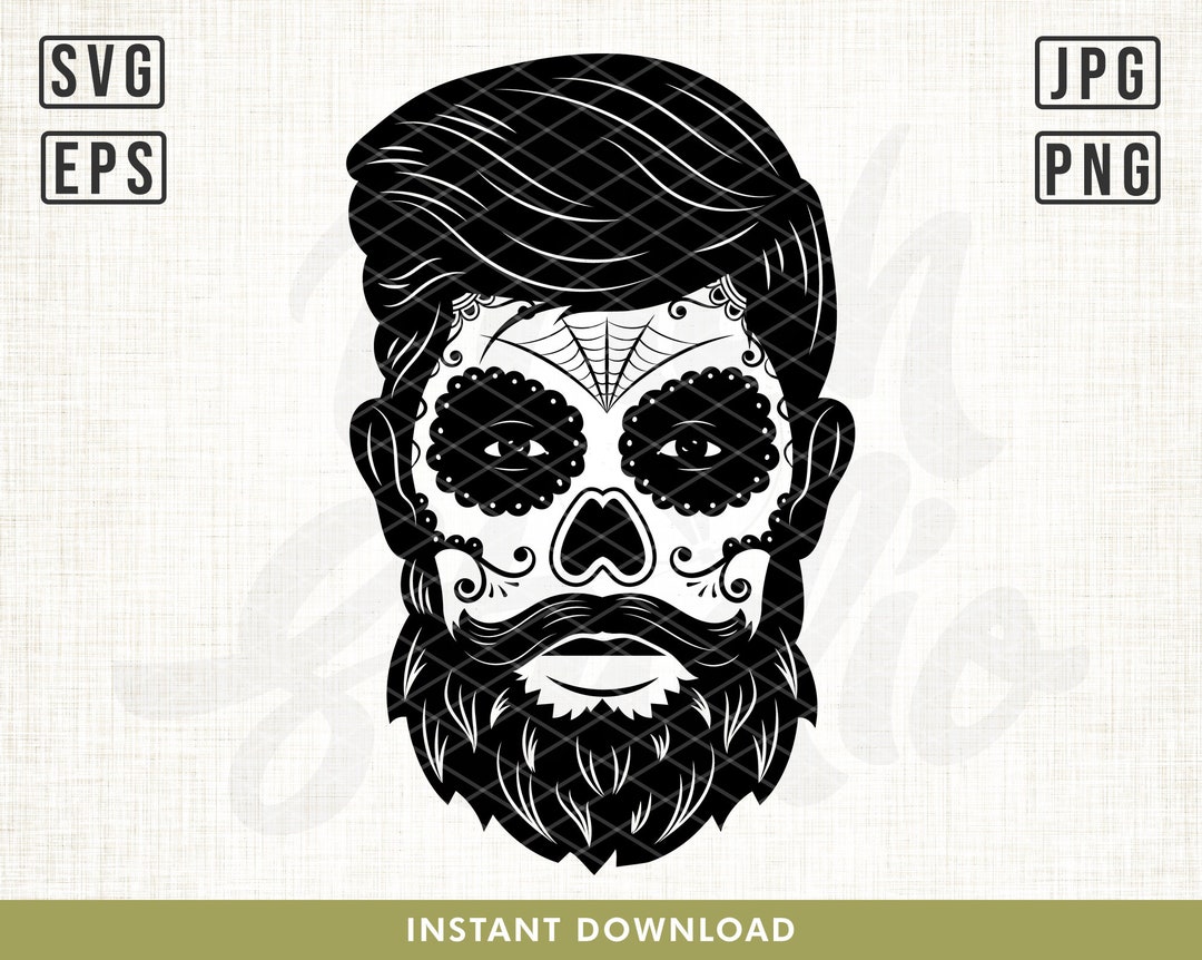 Sugar Skull Svg, Dad Skull Svg, Dead Svg, La Muerta Svg, Catrina Svg ...