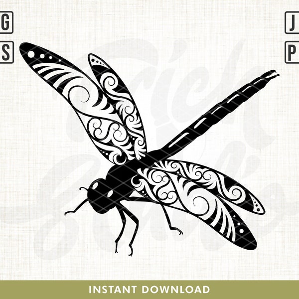 Dragonfly Mandala Svg - Etsy