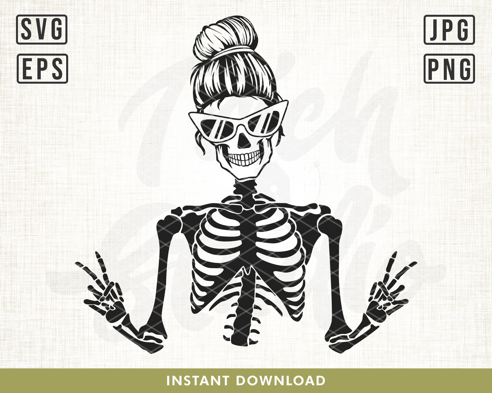 Mom Skull Mom Skeleton Svg Messy mom Bun Svg Peace Skeleton - Etsy México