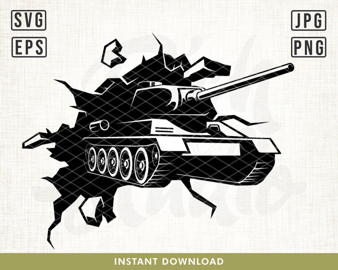 Tank Svg, Smashing Tank Svg, Military Tank Svg, Army Svg, US Tank Svg ...