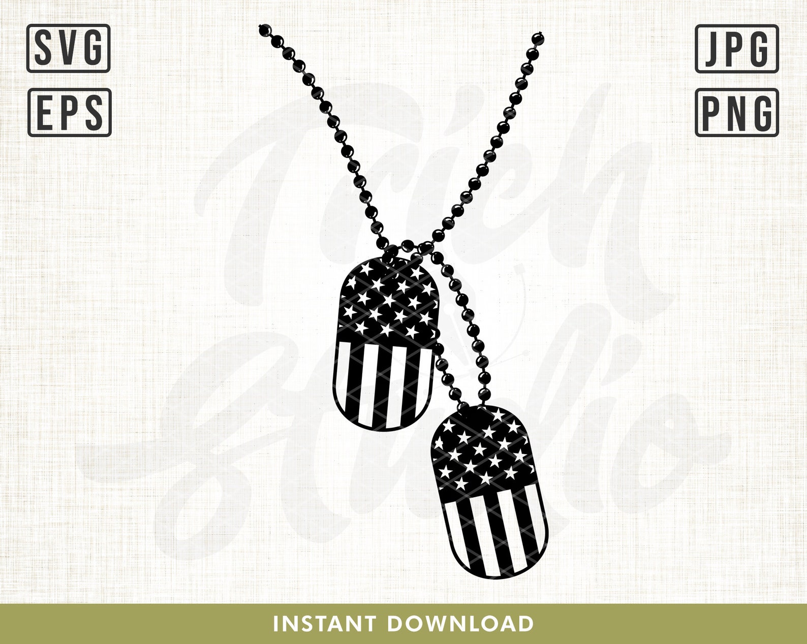 US Army Dog Tags Svg Military Dog Tags Svg US Army Svg - Etsy