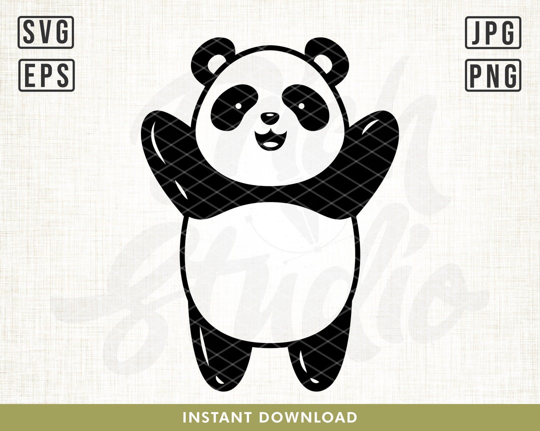Cute Panda Svg, Cute Animal Svg, Panda Svg, Baby Panda Svg, Animal Svg ...