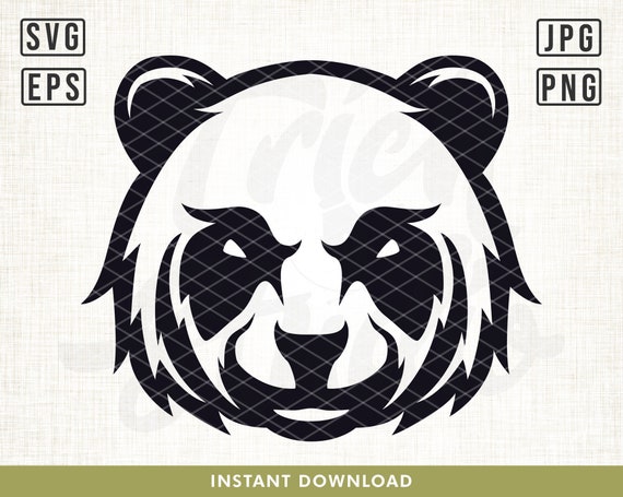 Panda Svg Panda Mascot Svg Panda Sports Logo Svg Team Logo - Etsy