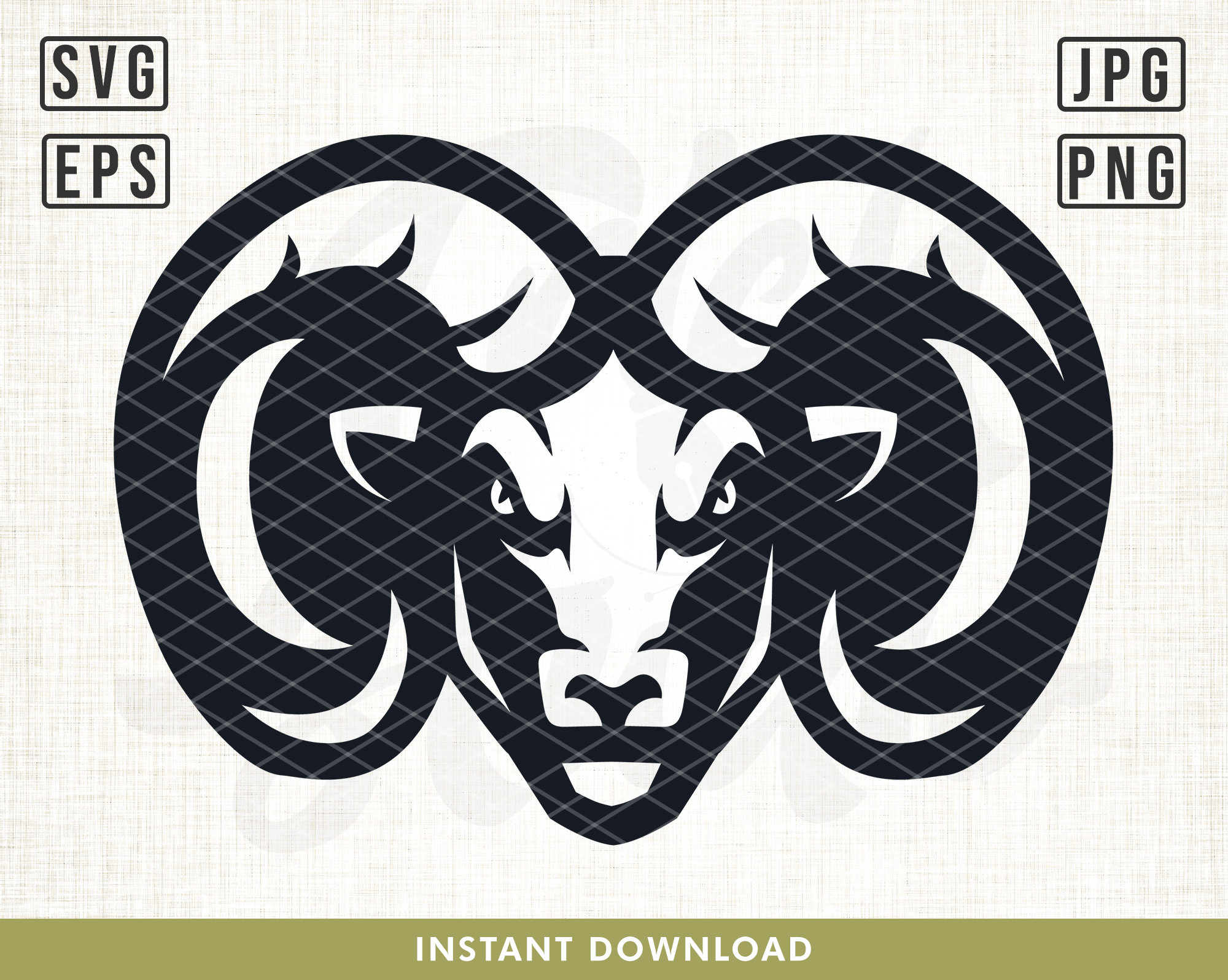 Ram svg Mascot Ram svg Ram Sports logo svg Team logo svg | Etsy