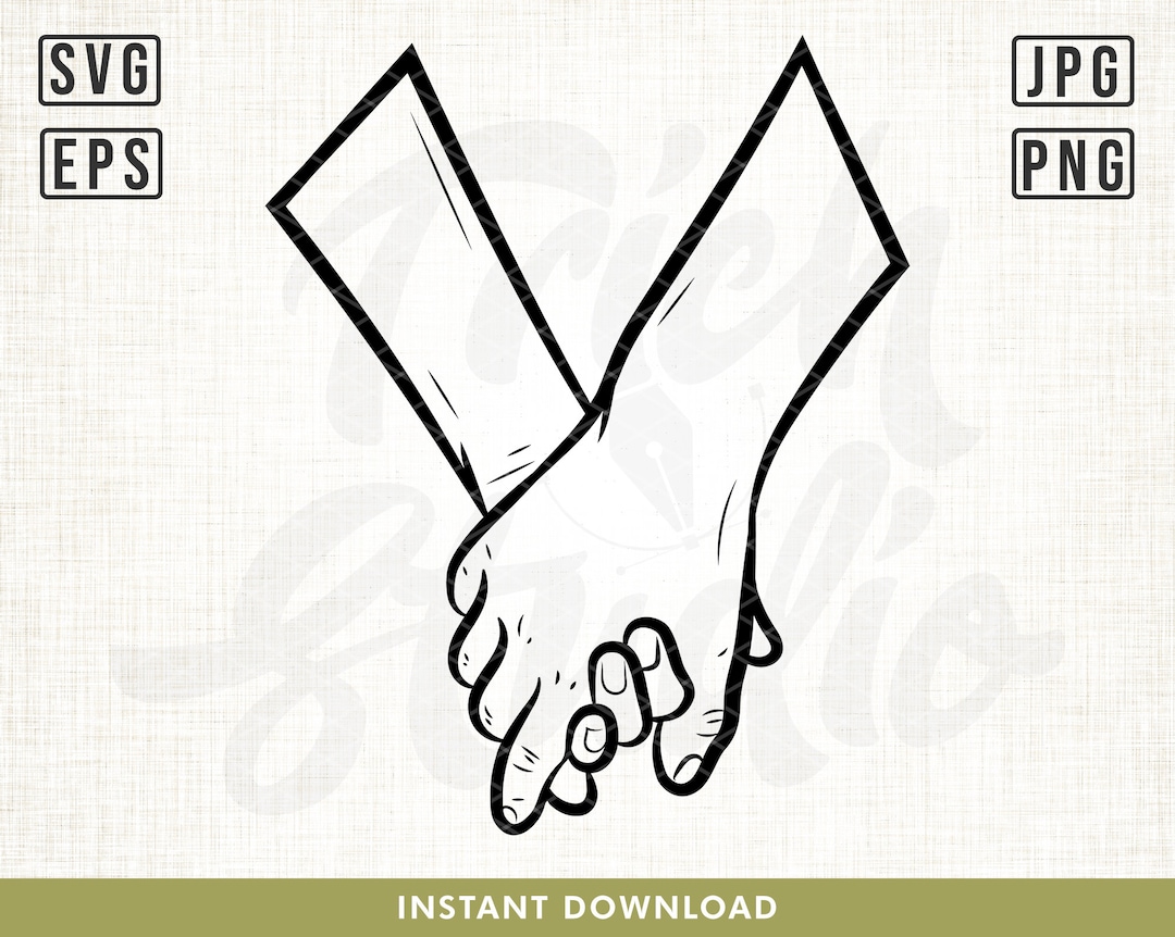 Holding Hands Svg, Hands Svg, Couple Hands Svg, Hand Holding Svg ...