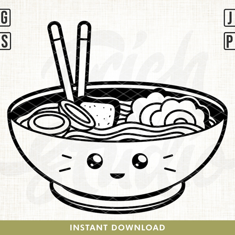 Ramen Svg - Etsy