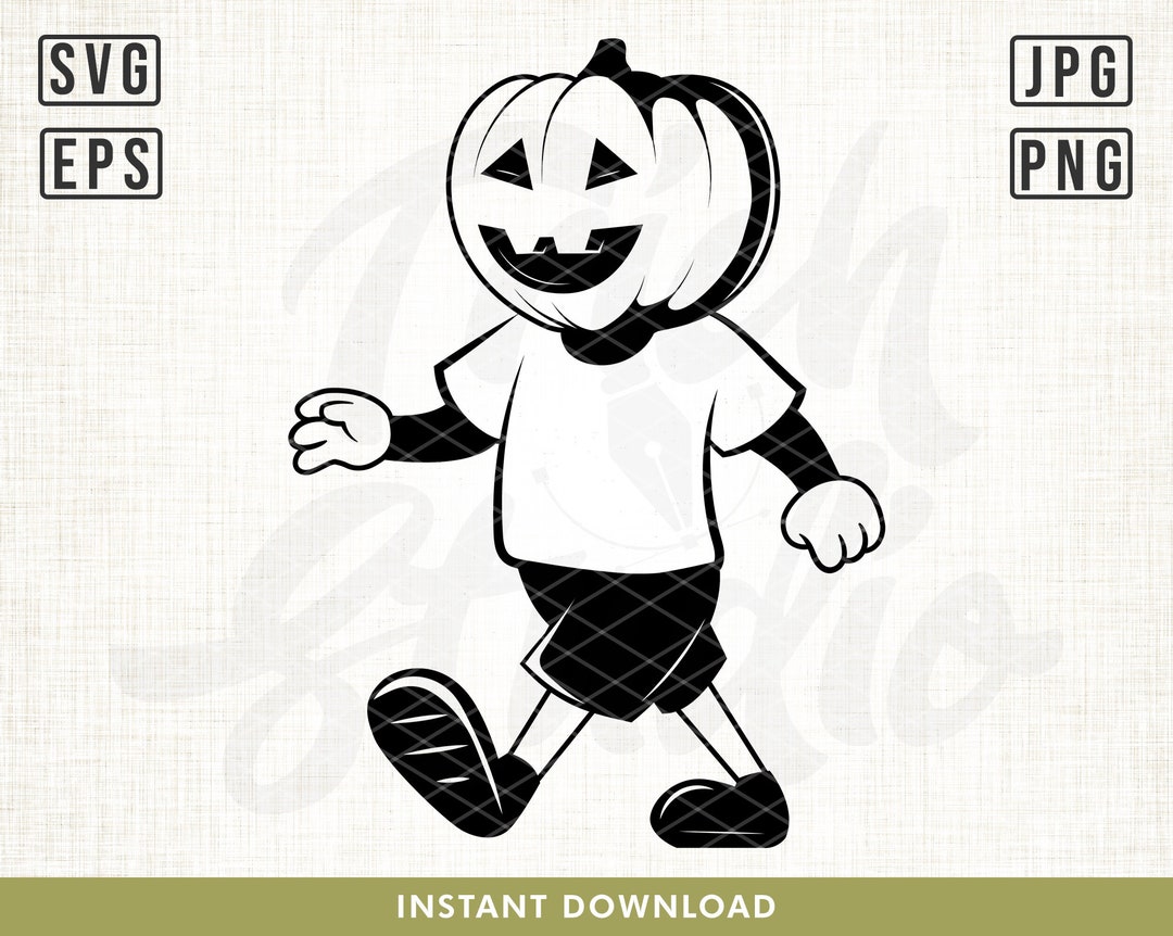 Walking Pumpkin Svg, Pumpkin Svg File, Pumpkin Face Svg, Halloween ...