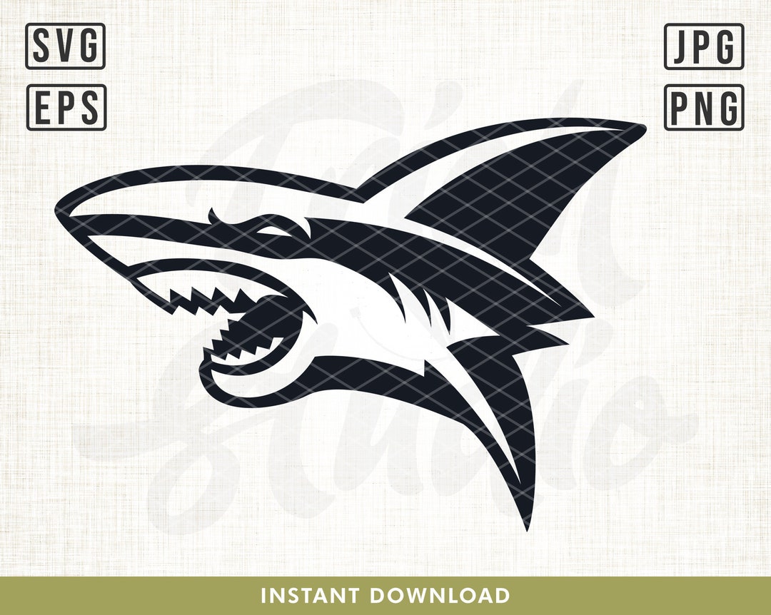 Shark Svg, Mascot Shark Svg, Shark Sports Team Svg, Team Shirt Svg ...