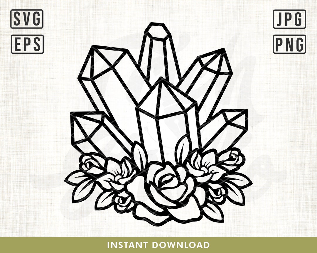 Crystals SVG Files Magical Svg Magic Crystal Cut File - Etsy