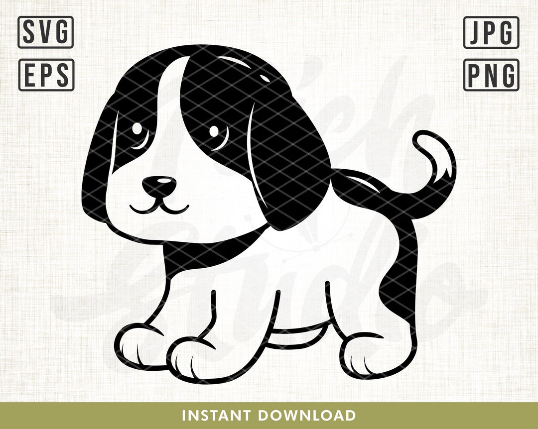 Beagle Svg, Dog Svg, Cute Beagle Svg, Baby Dog Svg, Puppy Svg, Beagle ...