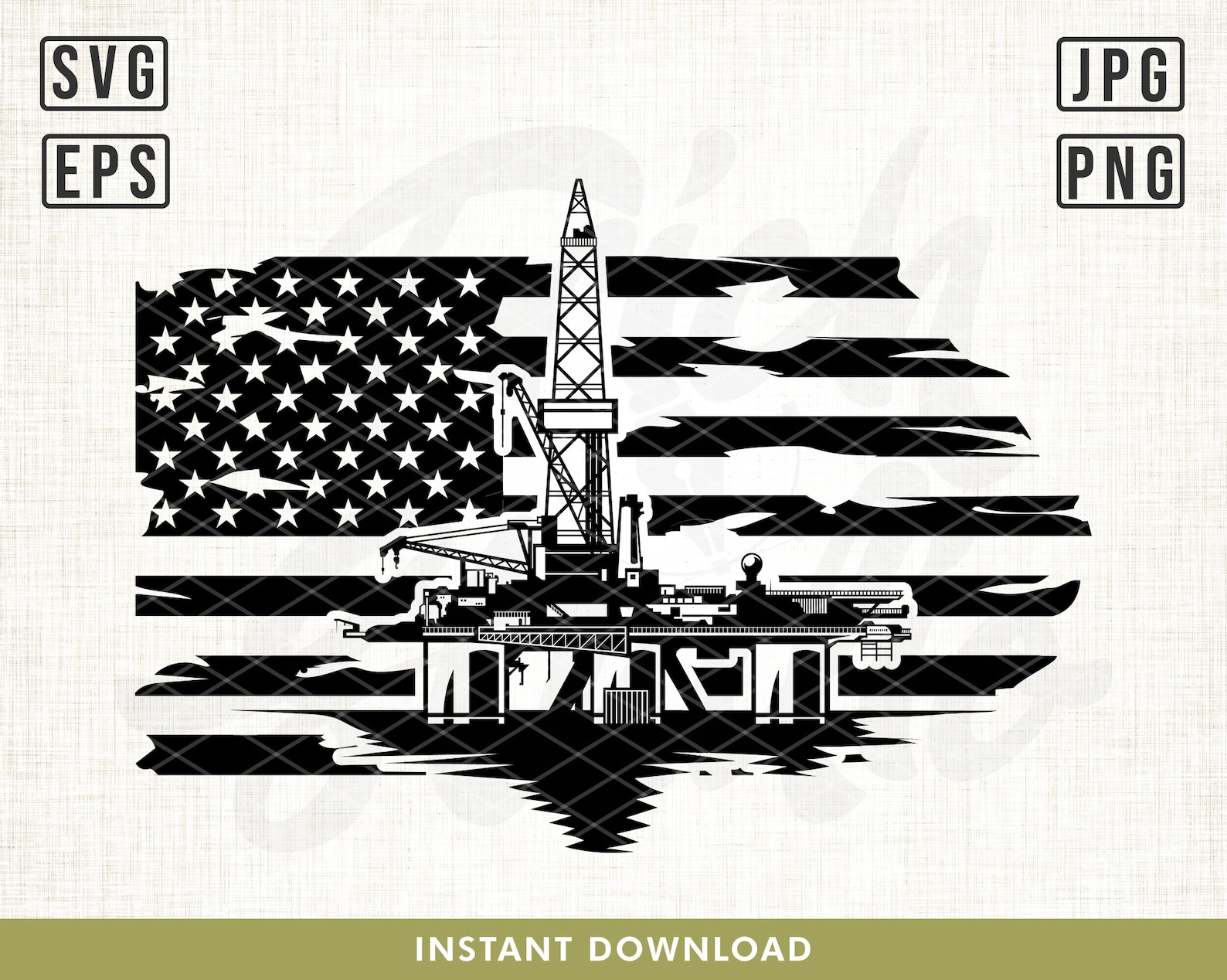 USA Oil Rig Svg, Offshore Svg, Oil Derrick Svg, Oil Field Svg, Oil Pump ...