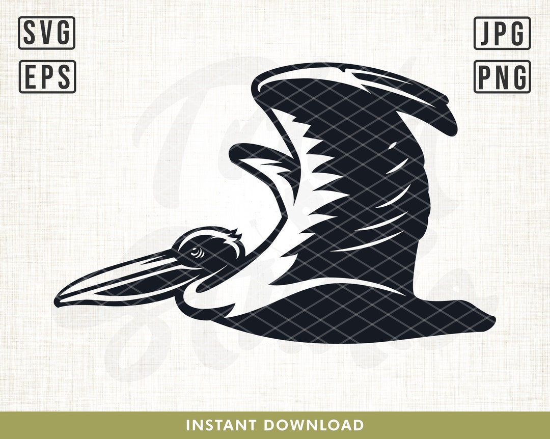 Pelican Svg, Pelican Mascot Svg, Pelican Sports Team Svg, Team Shirt ...