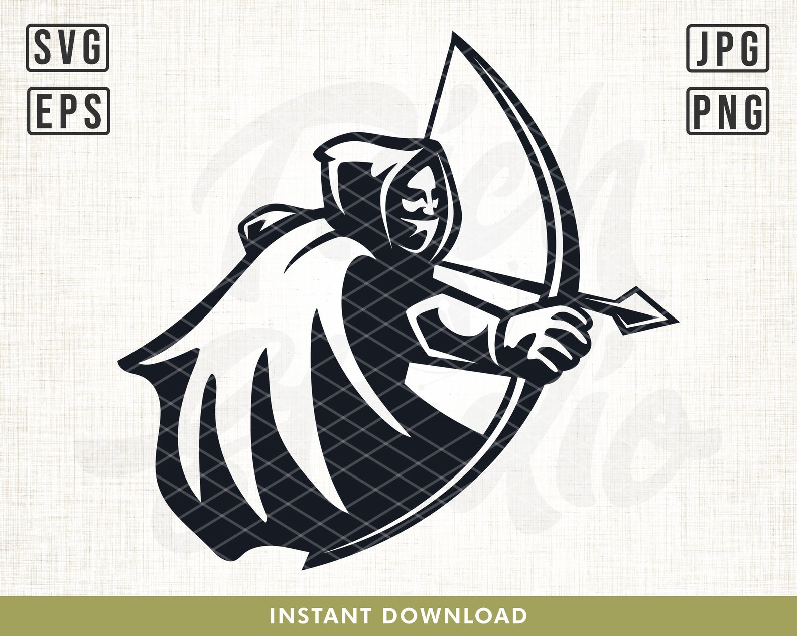 Archery Svg Archery Mascot Svg Bow and Arrow Svg Team Logo - Etsy