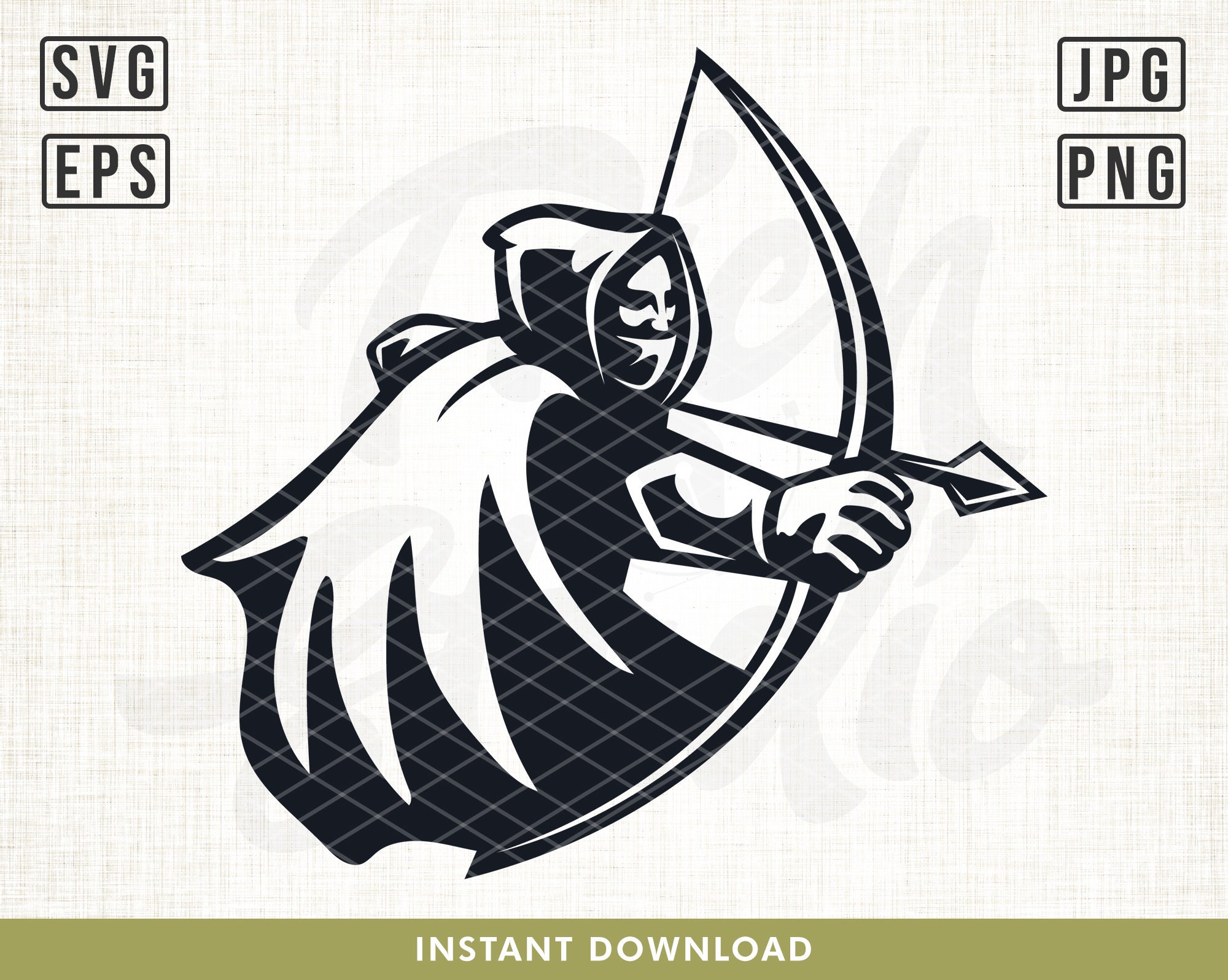 Archery Svg, Archery Mascot Svg, Bow and Arrow Svg, Archery Vector ...