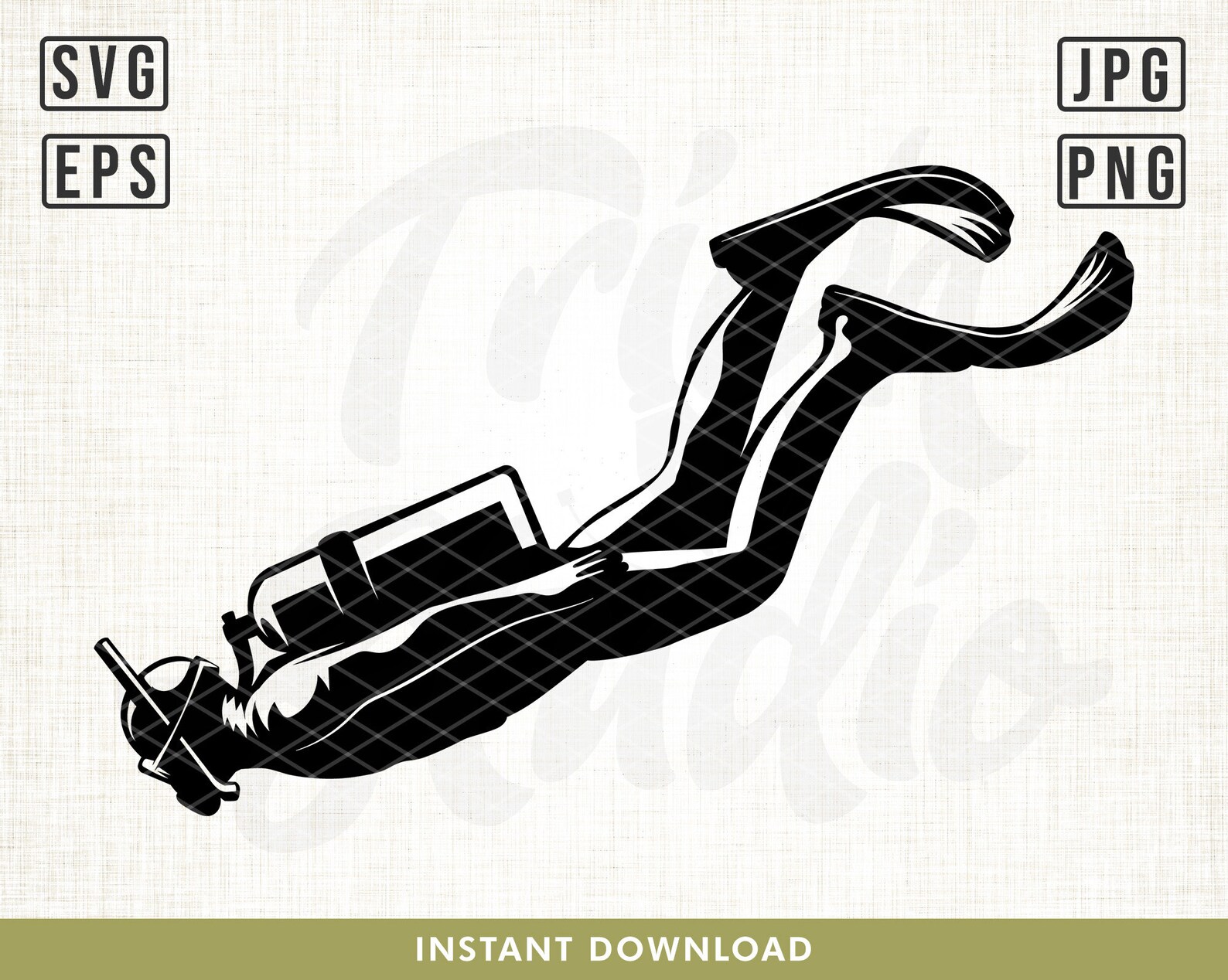 Scuba Diving Svg File Beach Life Svg Swimming Svg Diver - Etsy