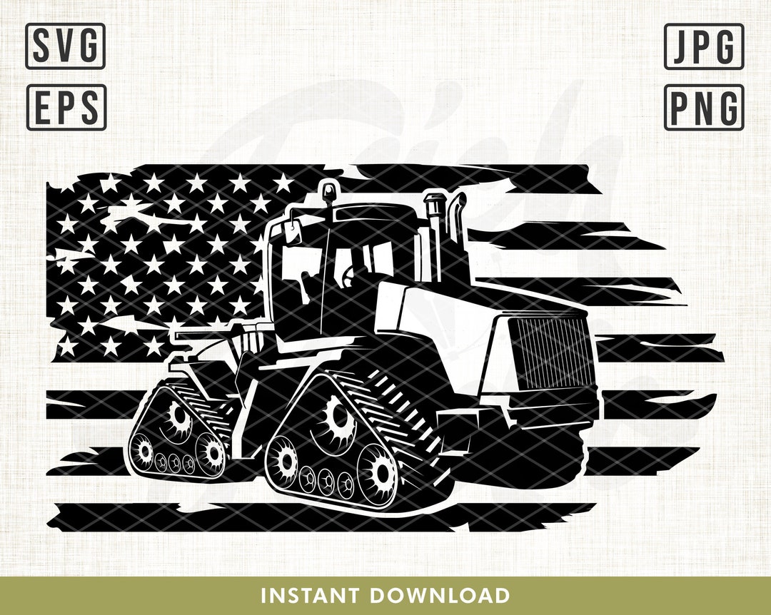 USA Quadtrac Svg, Farm Tractor Svg, Combine Svg, Tractor Svg, Farm ...
