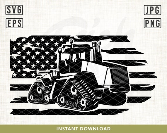 USA Quadtrac Svg Farm Tractor Svg Combine Svg Tractor Svg - Etsy