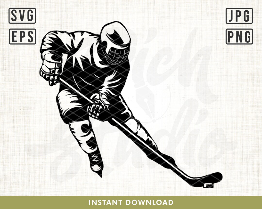 Hockey Svg Hockey Player Svg File Hockey Jersey Svg Hokey - Etsy