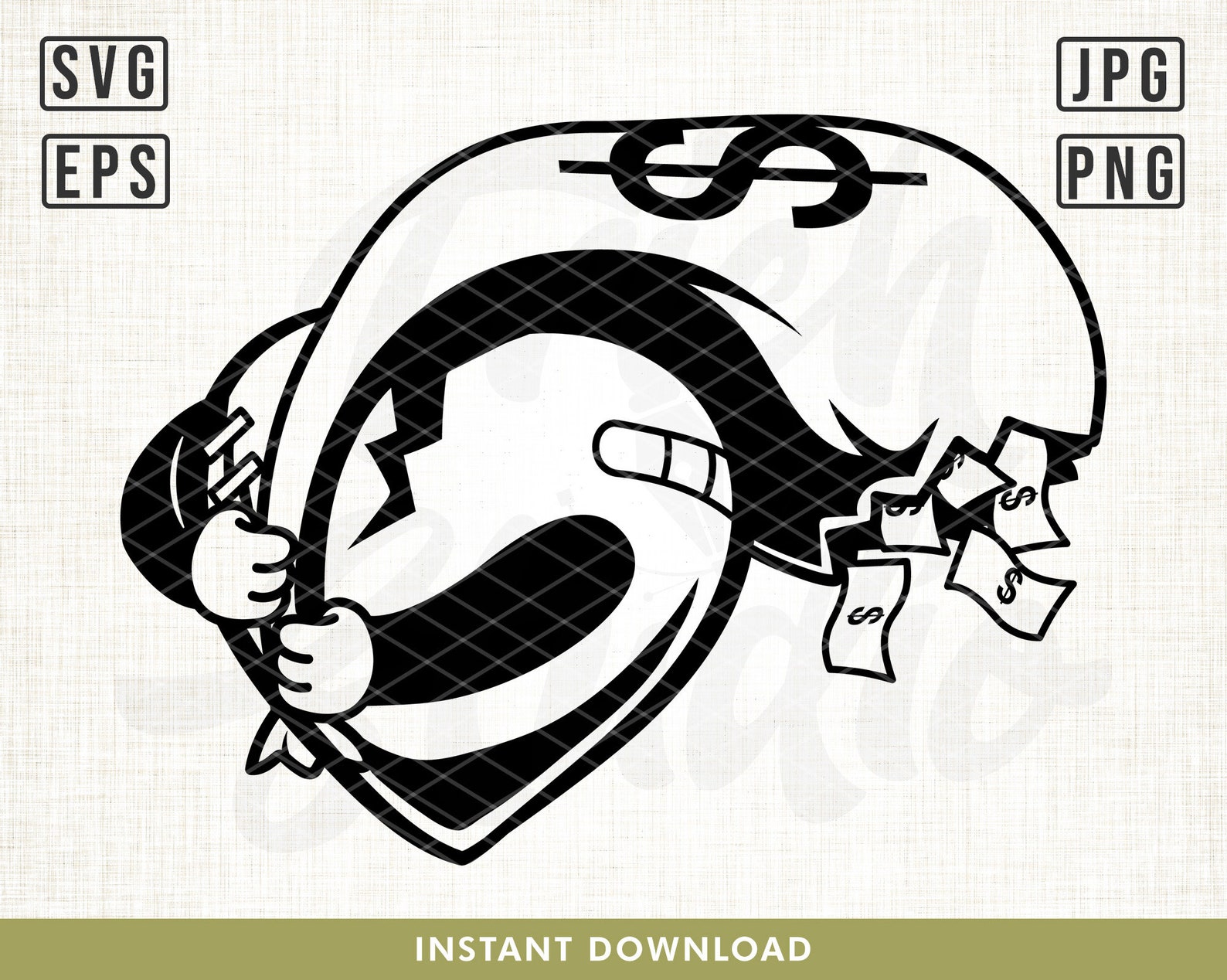 Broken Heart Money Svg File, Money Svg, Hustling Svg, Money Hustler Svg ...