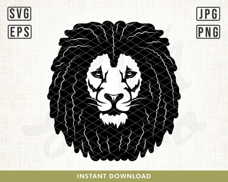 Rasta Reggae Lion Svg Rasta Lion Svg Dreads Svg Braids Svg - Etsy