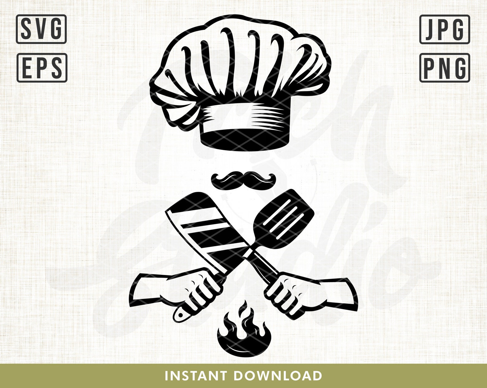 Chef Svg File Chef Hat Svg Cooking Svg Kitchen Svg Chef - Etsy