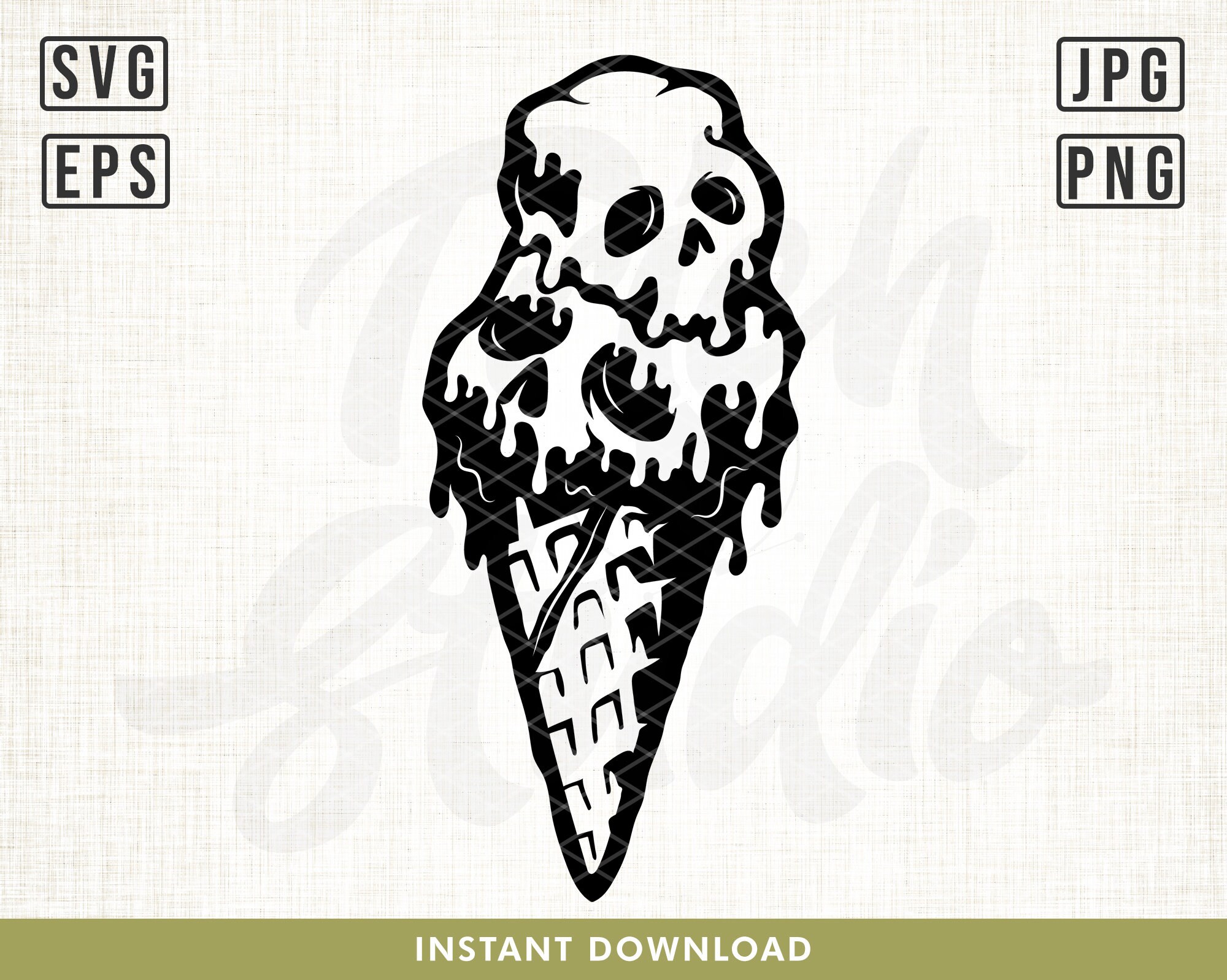 Ice Cream Skulls Svg, Ice Cream Svg, Summer Svg, Skull Svg, Halloween ...