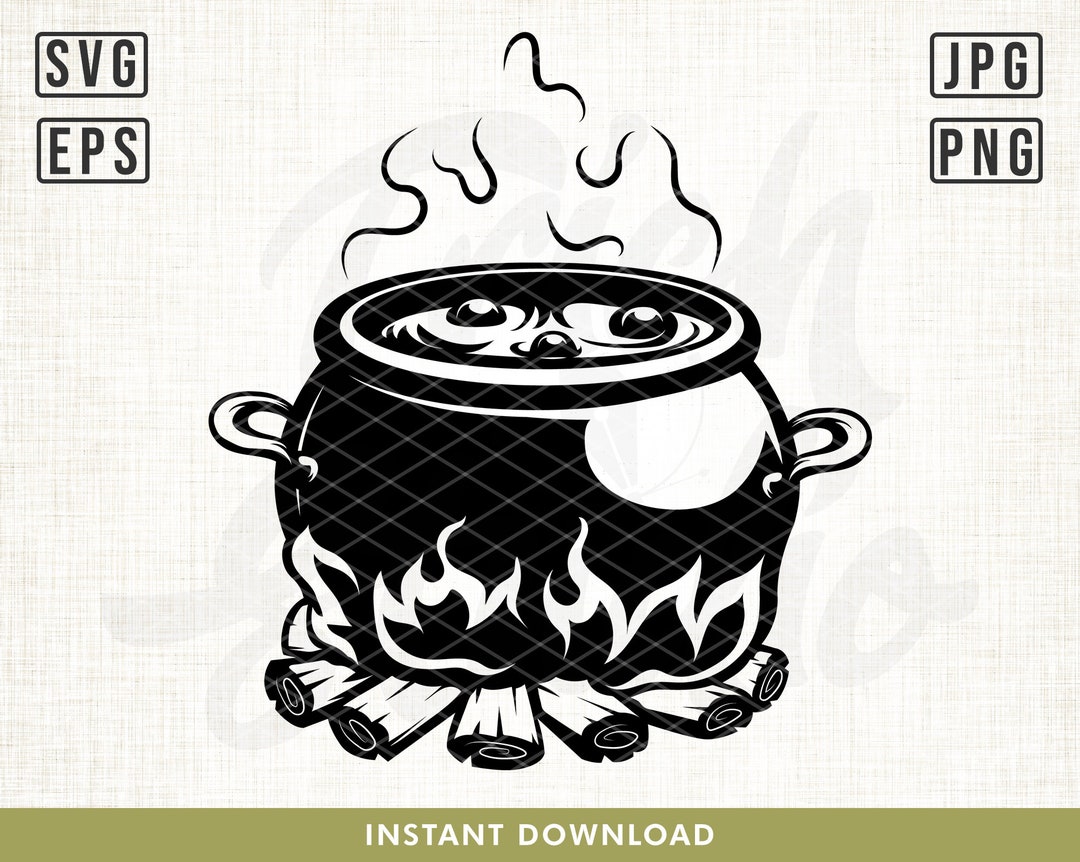 Witch Cauldron Svg, Cauldron SVG, Halloween Svg, Witches Brew Svg ...
