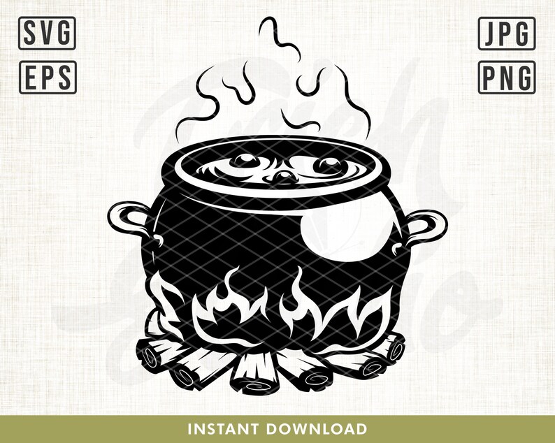 Witch Cauldron Svg, Cauldron SVG, Halloween Svg, Witches Brew Svg ...