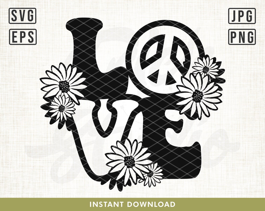 Love Svg, Peace Svg, Love Svg and Peace Svg, Peace Sign Svg, Love Shirt ...