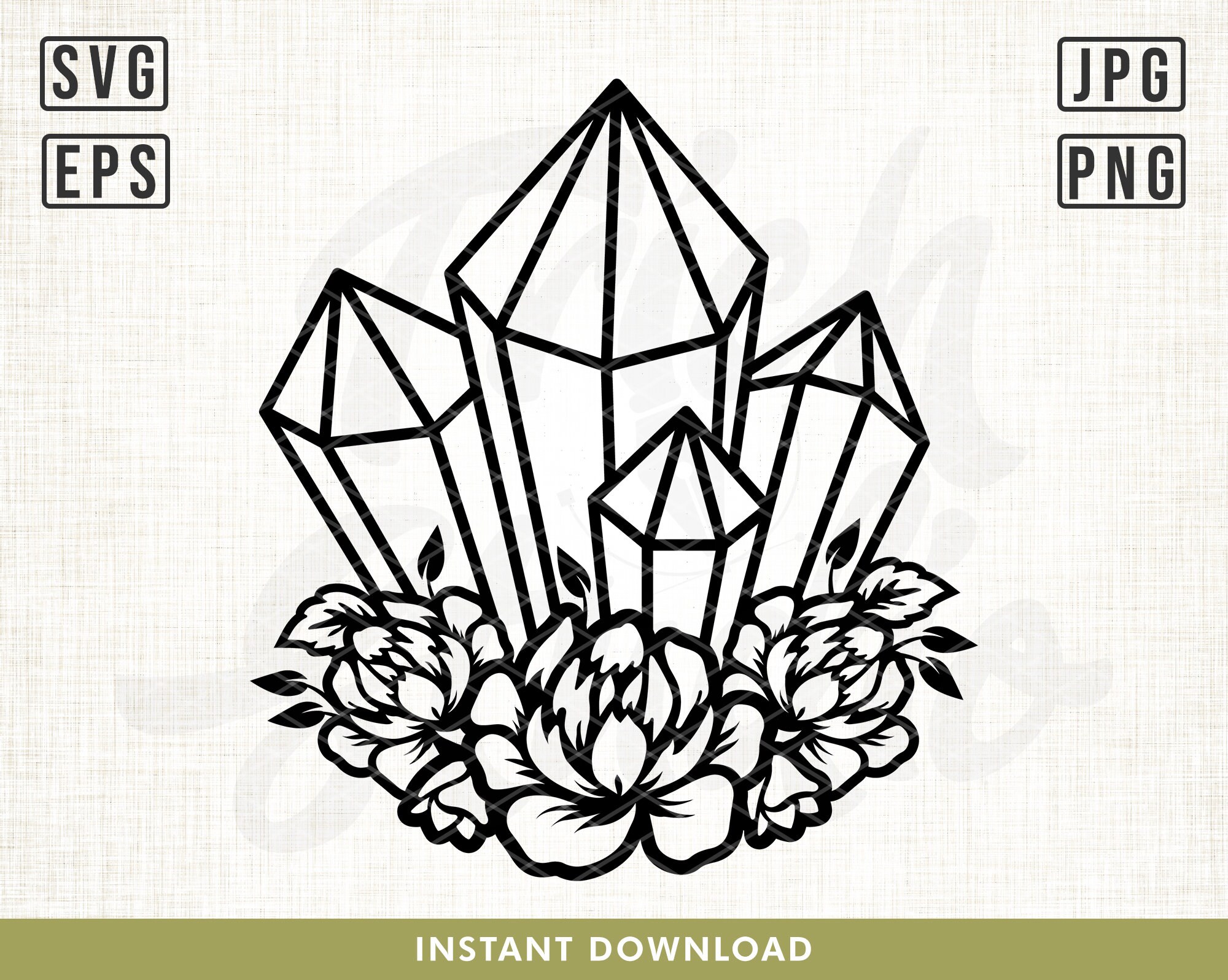 Craft Supplies & Tools Embellishments Crystals SVG Instant download ...