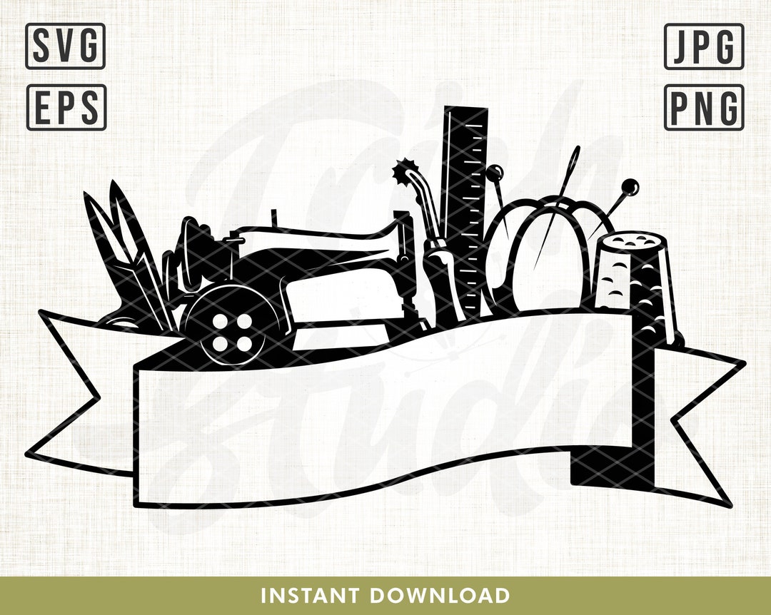 Dressmaker Svg, Sewing Machine Svg File, Sewing Monogram Svg, Sewing ...