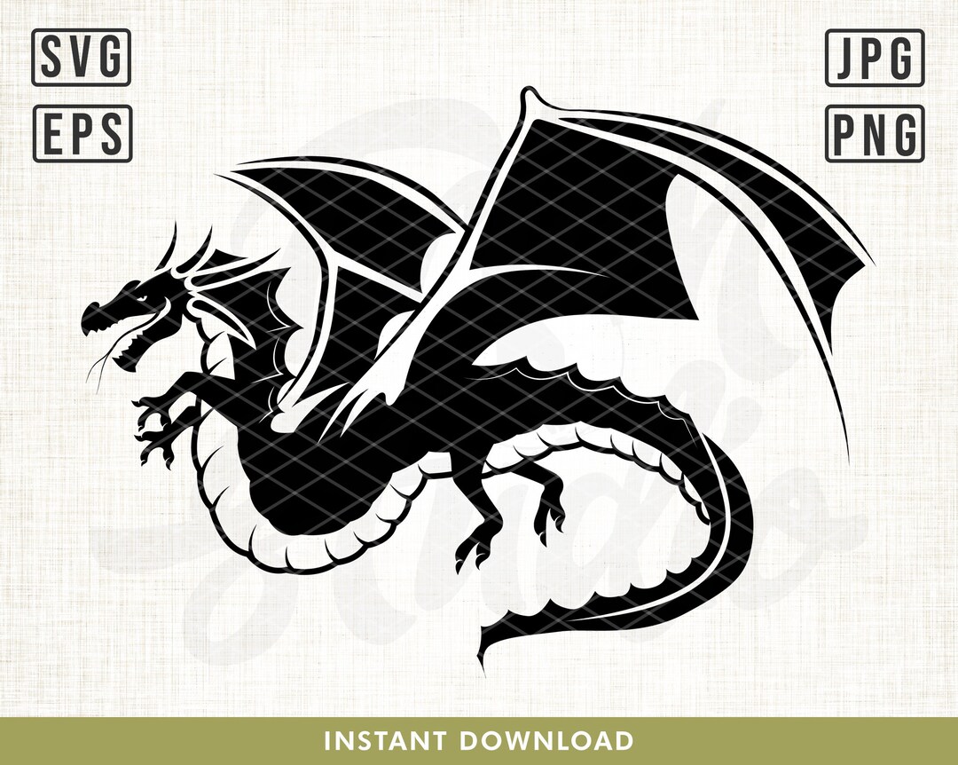 Dragon Svg File, Dragon Design Svg, Dragon Shirt, Dragon Clipart ...