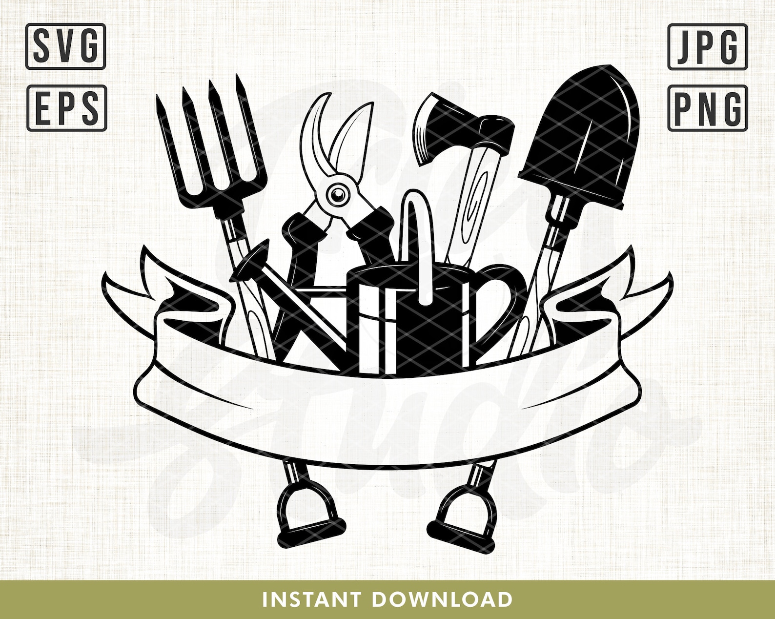 Garden Tools Svg Gardening Tools Svg Gardener Svg Farm - Etsy