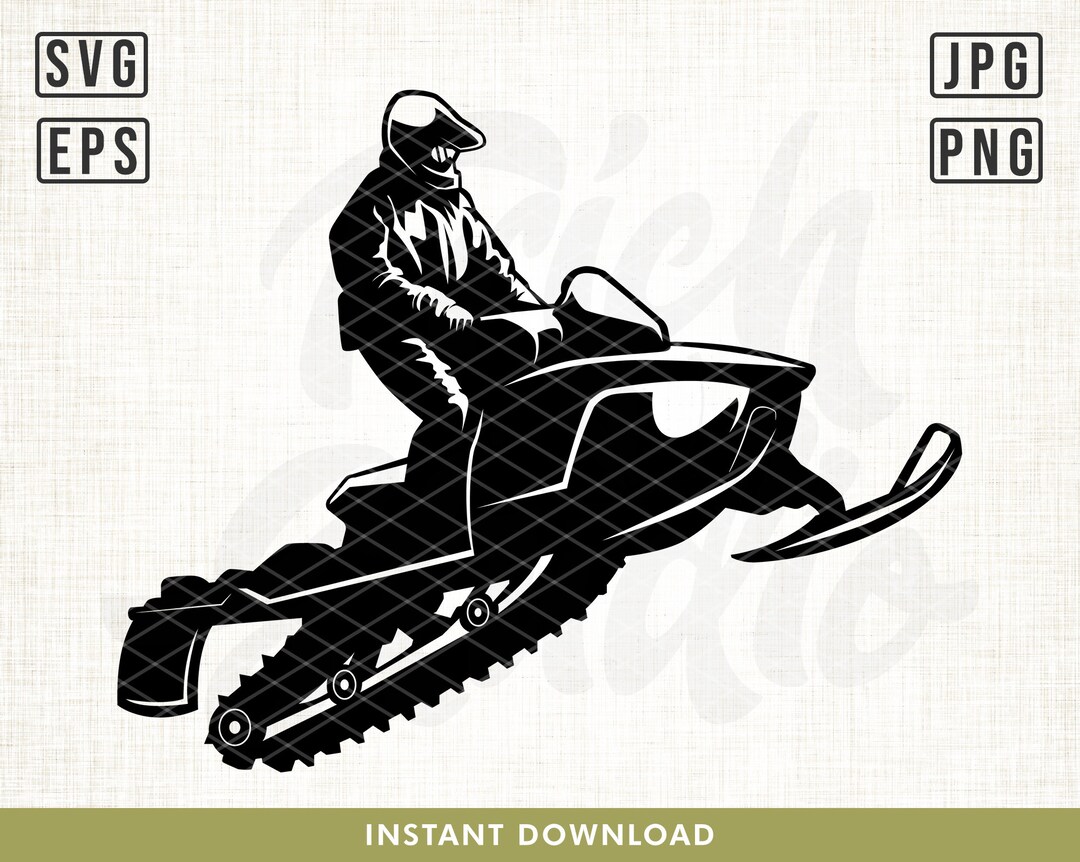 Snowmobile Rider Svg, Winter Sports Svg, Snowmobiler Svg, Snowmobile ...